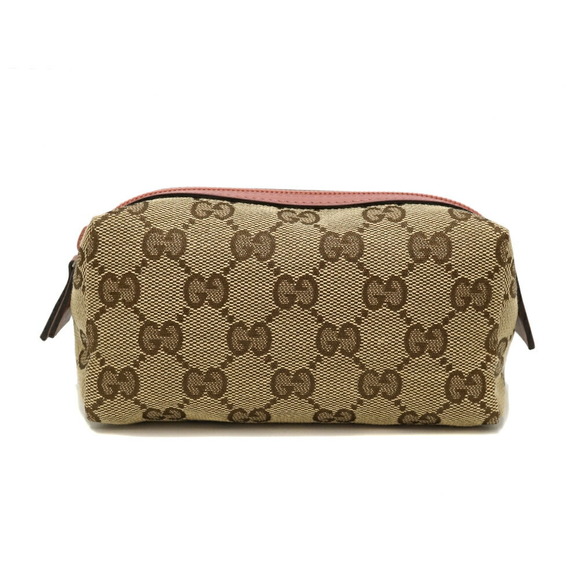 Gucci | Bags | Gucci Accessory Pink Canvas Gg Pouch | Poshmark